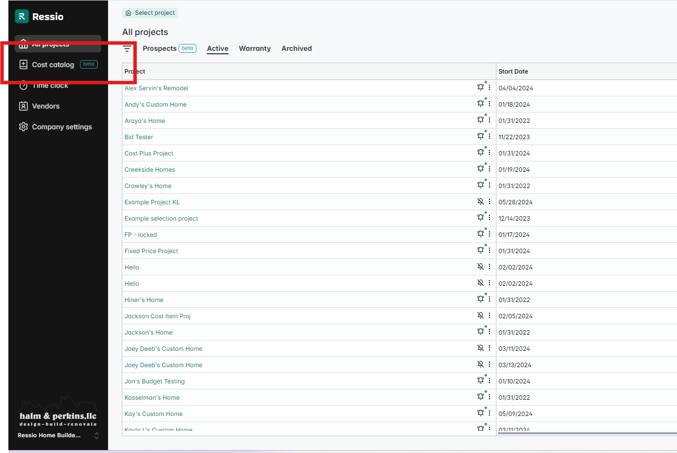 Cost Catalog Overview